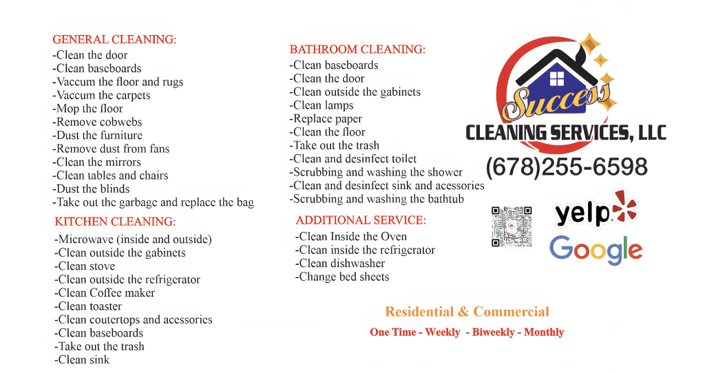 Services - Success Cleaning Service